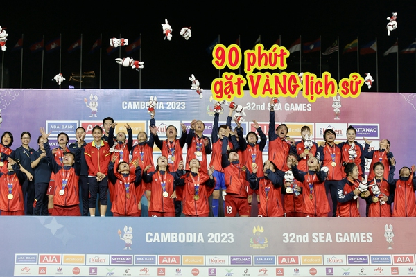 90 phút gặt vàng lịch sử của đội tuyển bóng đá nữ Việt Nam