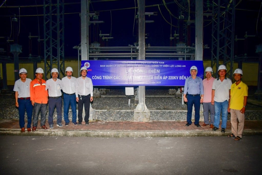 Successfully energized the 110kV outflow to the 220kV Ben Luc station