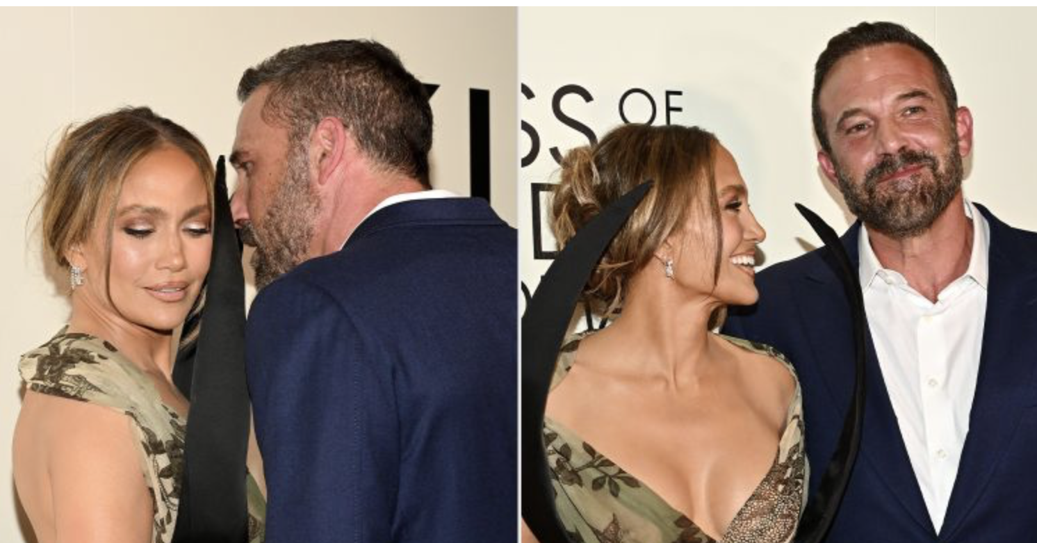 Jennifer Lopez et son ex-mari étaient affectueux sur le tapis rouge, un ...