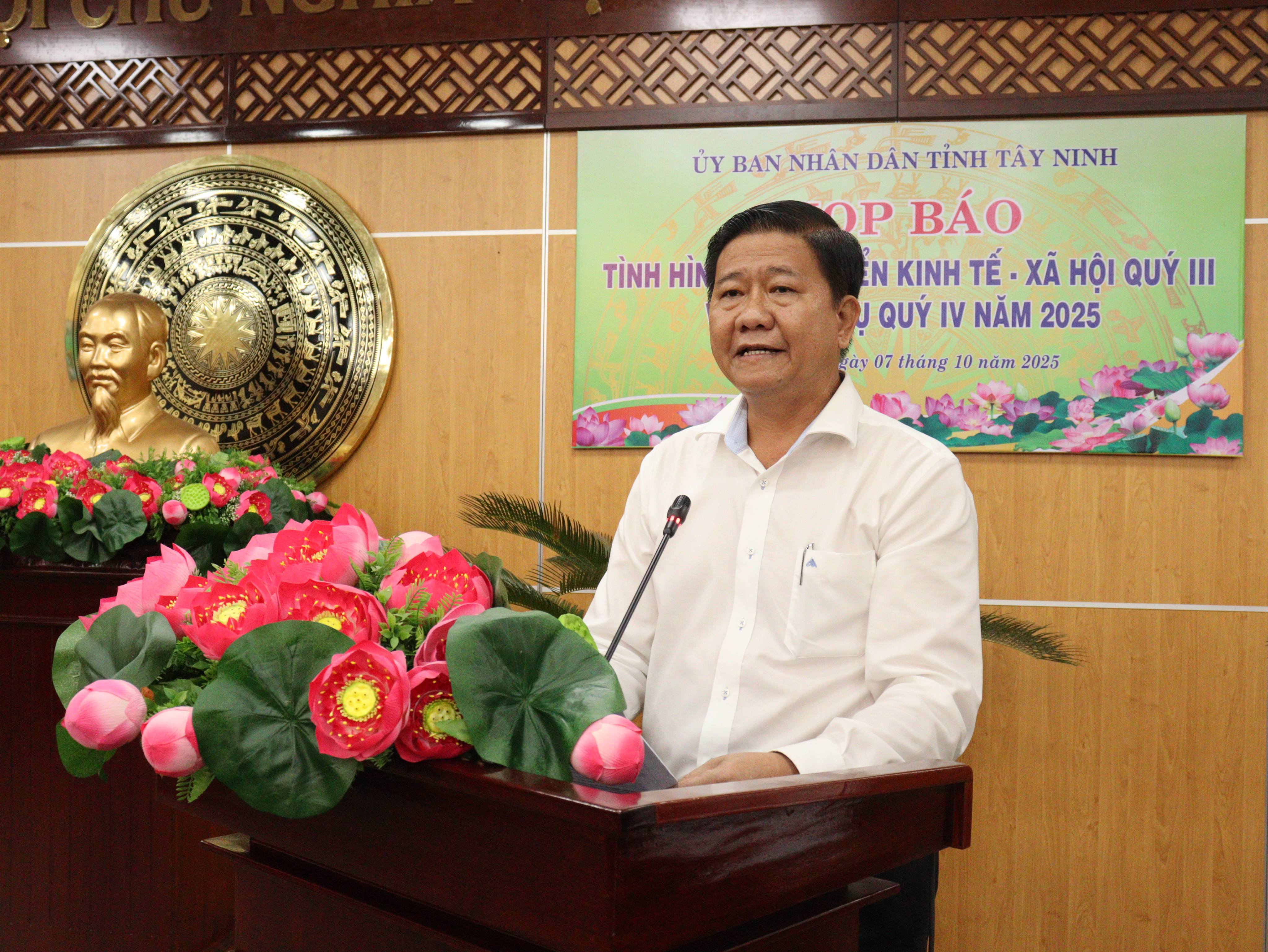 Tây Ninh tăng trưởng GRDP 9 tháng đạt 9,52%, dẫn đầu vùng Đông Nam Bộ