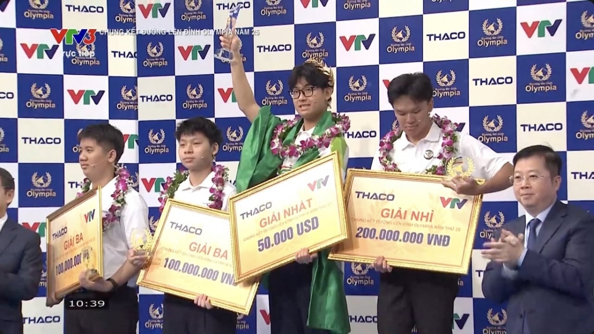 2025년 올림피아 결승전으로 가는 길: 하노이 출신의 Tran Bui Bao Khanh이 월계관을 훌륭하게 수상했습니다.