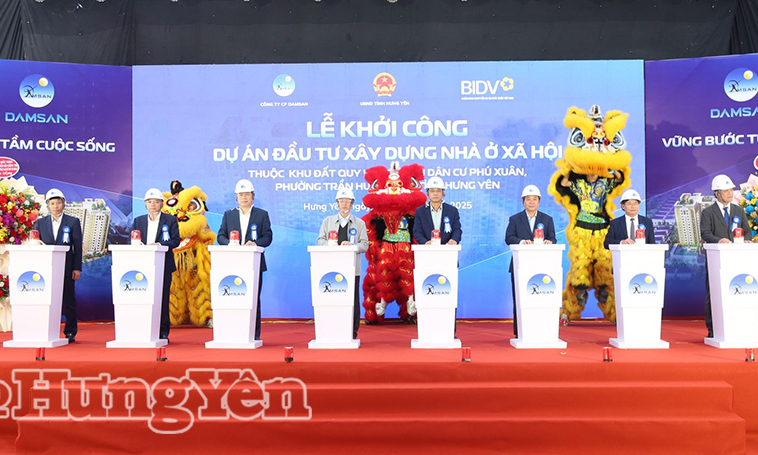 Hưng Yên: Khởi công Dự án đầu tư xây dựng nhà ở xã hội Phú Xuân