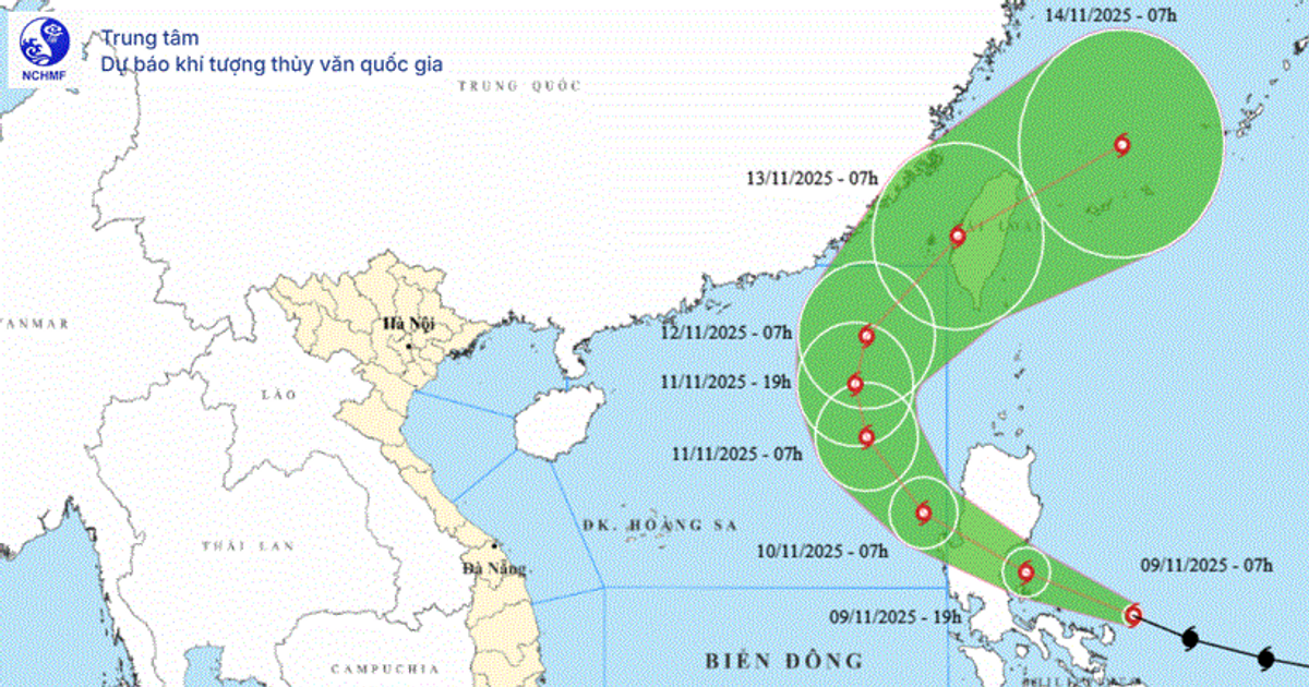 El tifón Fung-Wong se desplazará hacia el norte sobre el Mar del Noreste.