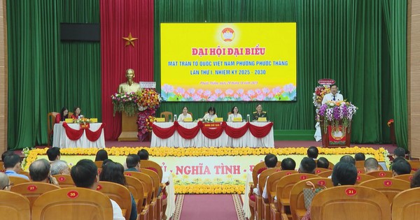 The 1st Congress of the Vietnam Fatherland Front of Phuoc Thang Ward ...