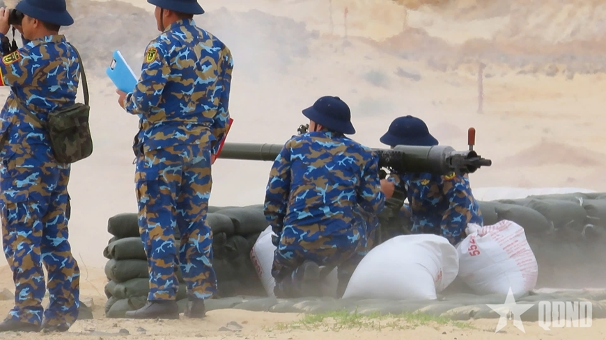 Naval Region 4 Training Center conducts practice shooting DKZ and PKMS ...