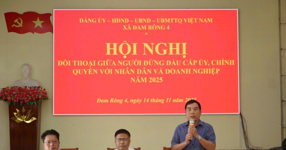 Dam Rong 4 Commune organizes Dialogue Conference with People in 2025