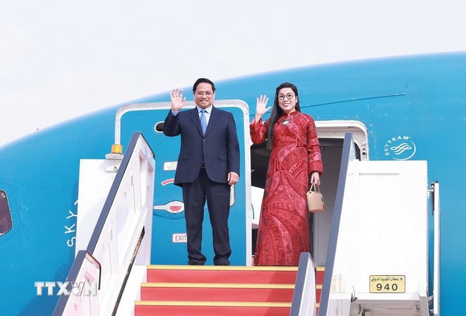 Majlis penyambutan Perdana Menteri Pham Minh Chinh dan isterinya di ...