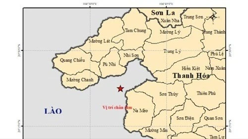 3.9 magnitude earthquake near Vietnam-Laos border