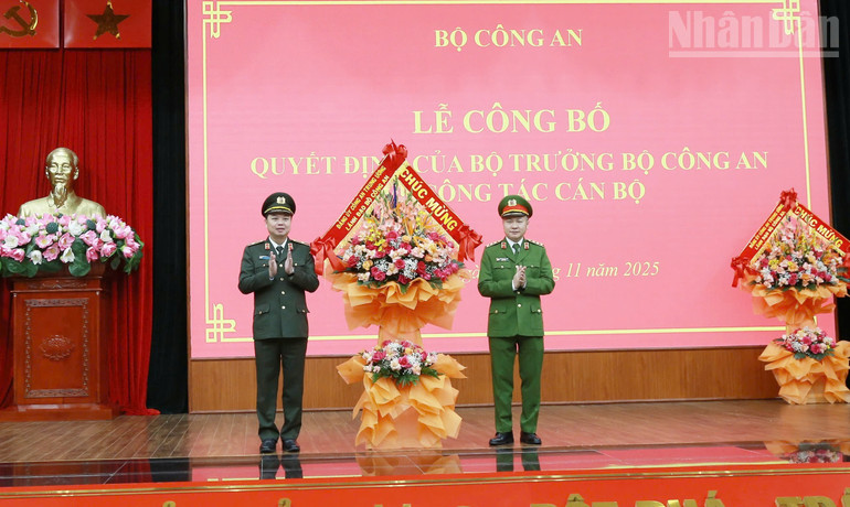 Ministry of Public Security announces Director of Lang Son Provincial Police