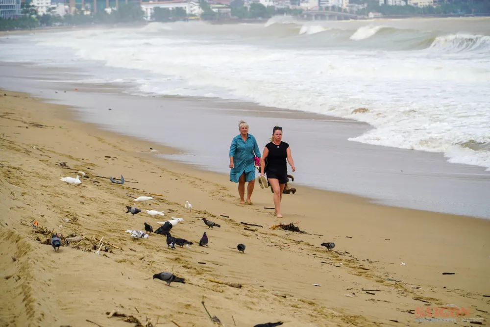 Nha Trang beach is clean again after the flood