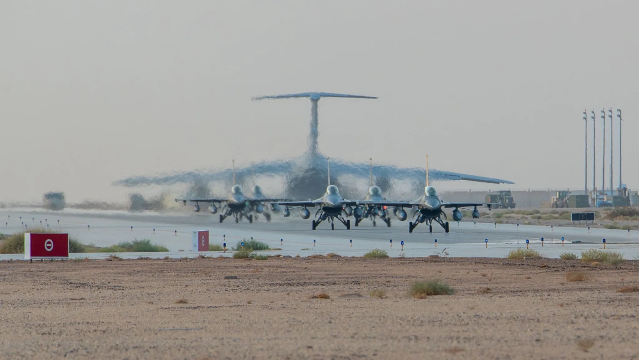The US launches large-scale retaliatory airstrikes against ISIS in Syria.