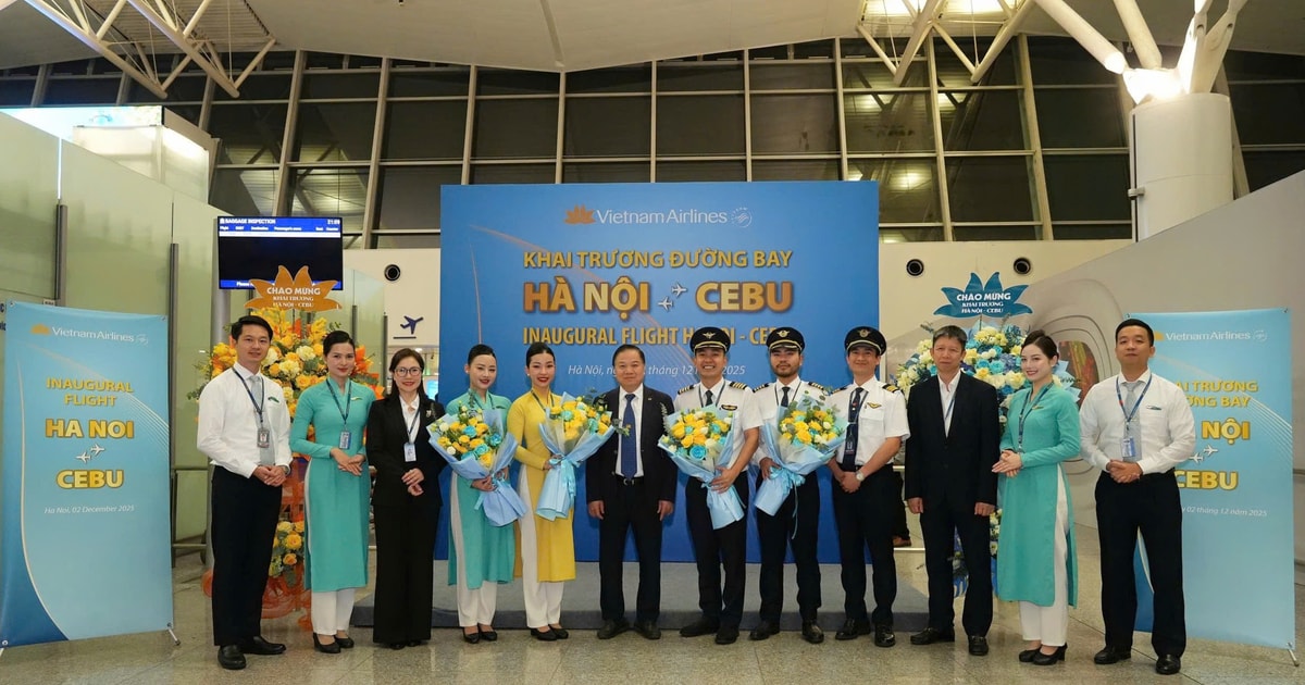 Vietnam Airlines opens first direct flight connecting Hanoi - Cebu