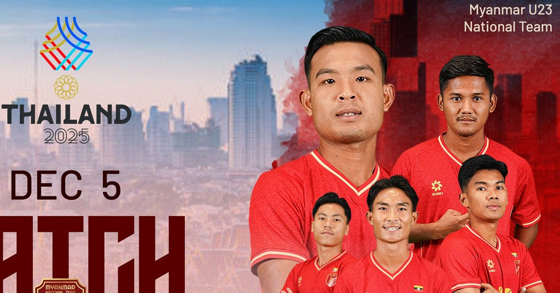 Live broadcast of the U22 Myanmar vs U22 Philippines football match ...