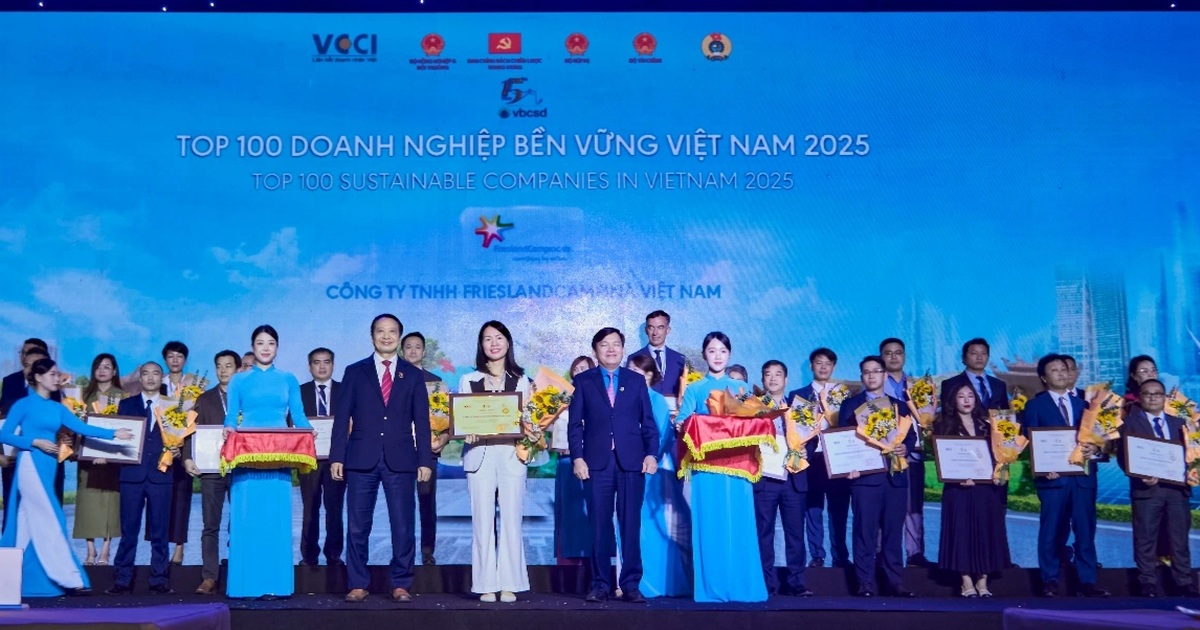 FrieslandCampina Vietnam receives the CSI 2025 Sustainable Business Award.