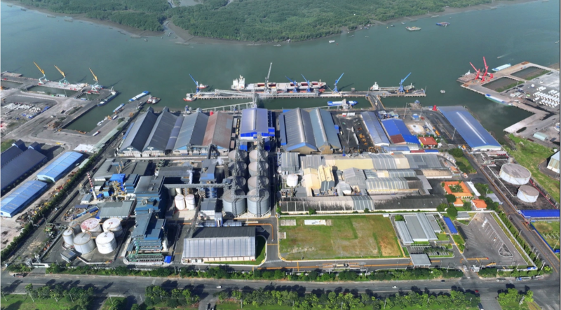 Southeast Asia's largest soybean oil pressing complex begins operations.