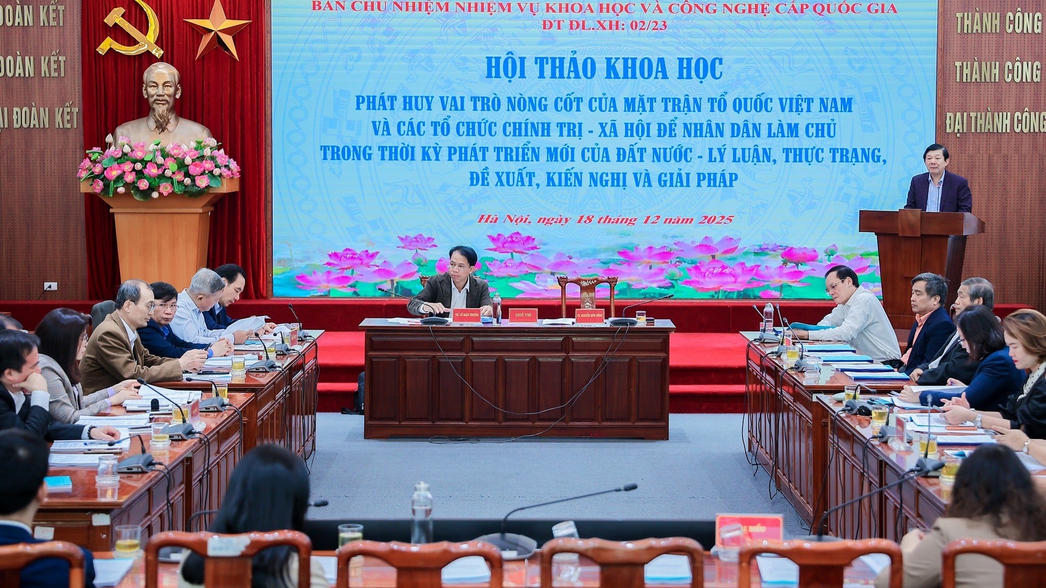 Phát huy vai trò nòng cốt của Mặt trận để nhân dân làm chủ trong thời ...