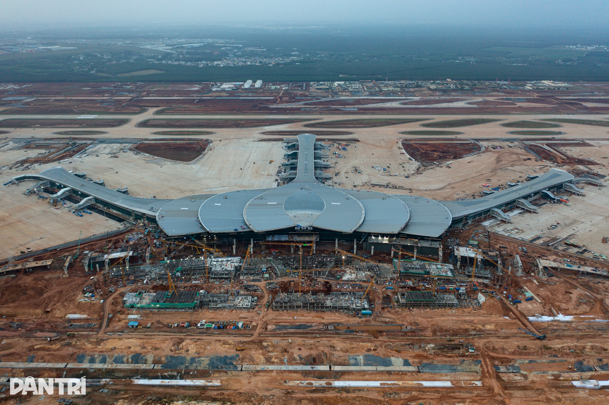Inside the Long Thanh Airport passenger terminal, built to ...