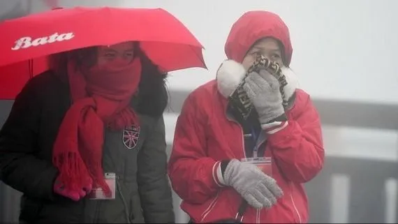 A cold front is expected in the North starting tonight, December 24th.