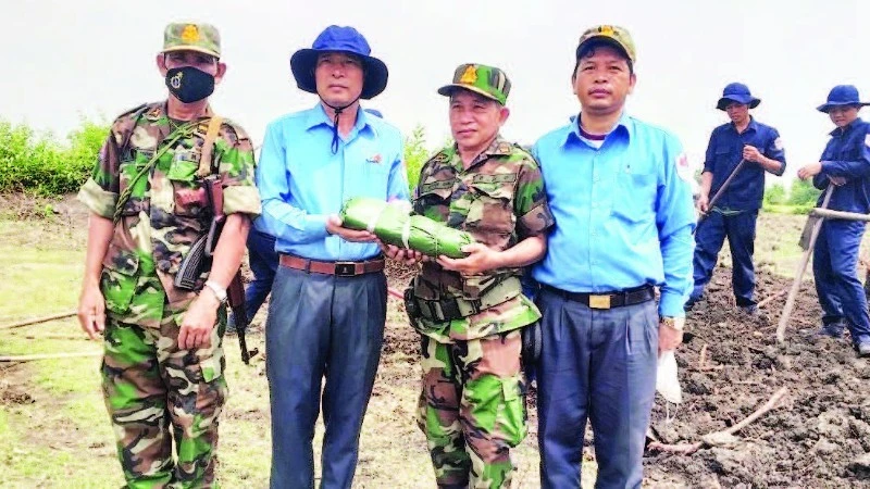 Efforts to collect the remains of fallen soldiers.