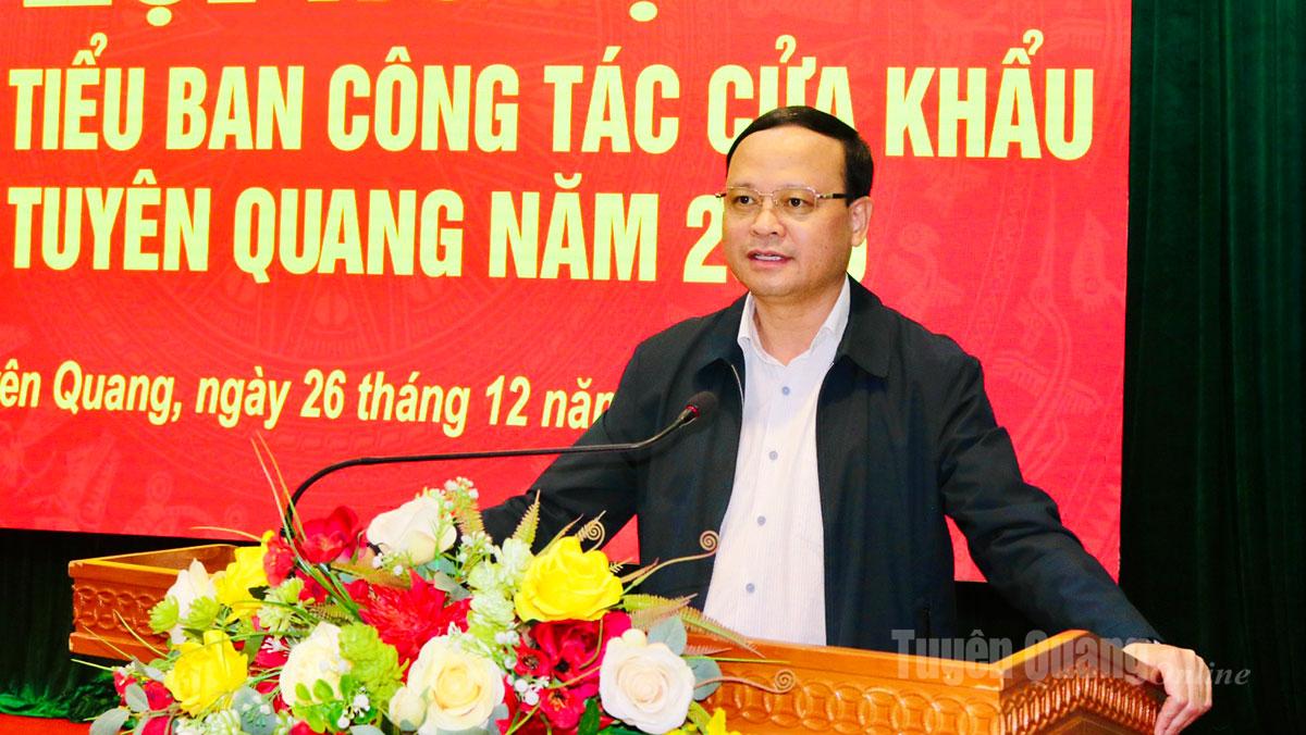Summary of the Tuyen Quang Province Border Gate Working Subcommittee in ...