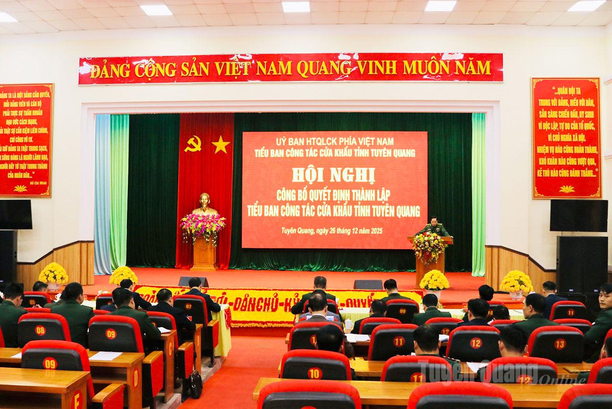 Summary of the Tuyen Quang Province Border Gate Working Subcommittee in ...