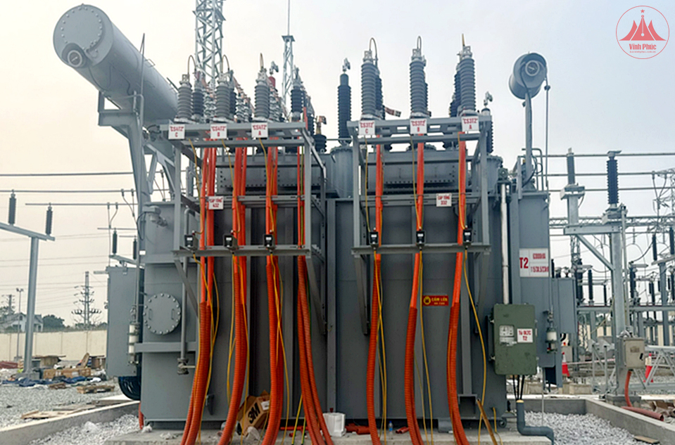Ready to energize transformer T2 Tam Duong 110kV transformer station