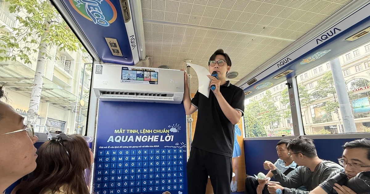 AQUA UV VOICE, an air conditioner with integrated AI Voice.
