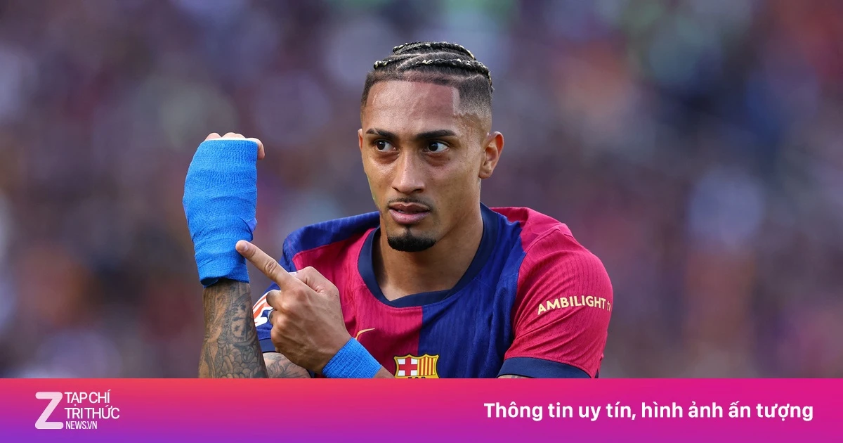 L'étrange célébration de Raphinha