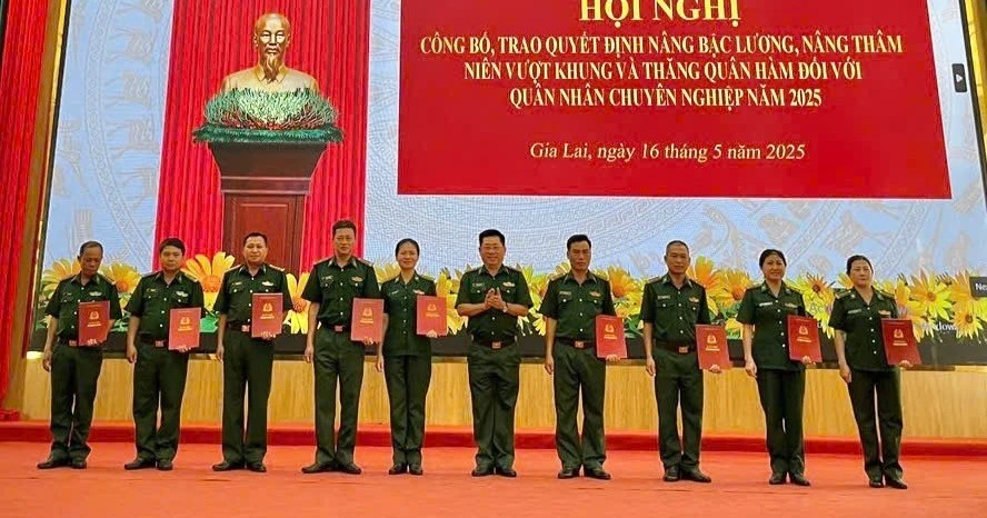 Awarding decisions on salary increase and military rank promotion for ...