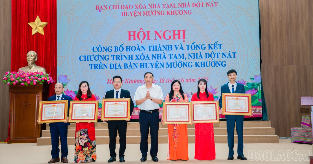 Muong Khuong district announced the completion and summary of the ...