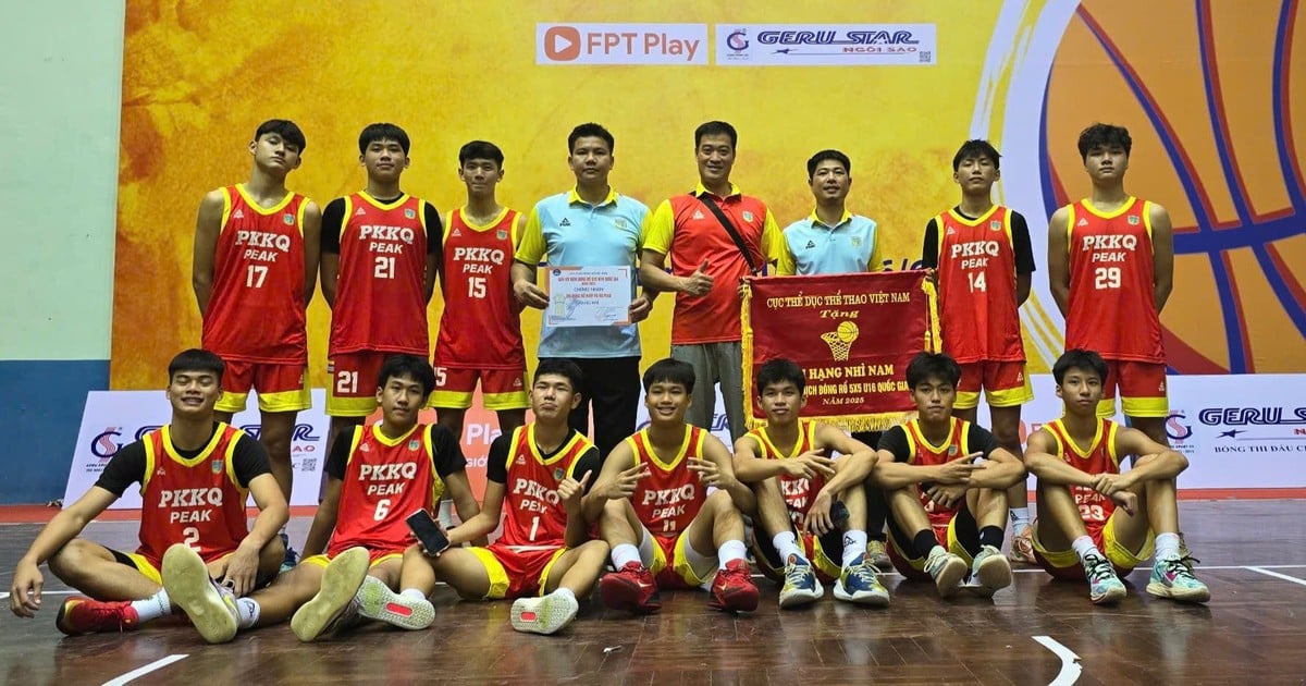 PK-KQ Peak successfully "changed the color" of the medal at the 2025 National U16 5x5 Basketball ...