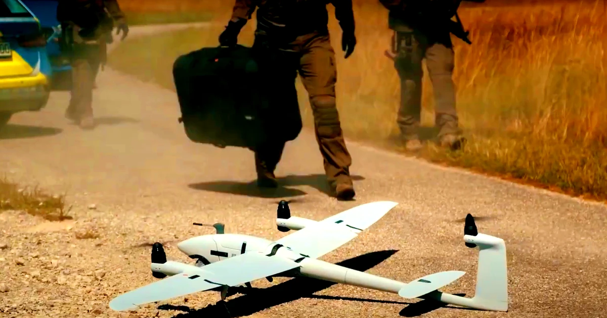 Ukrainian Vector UAV miraculously survives being shot down