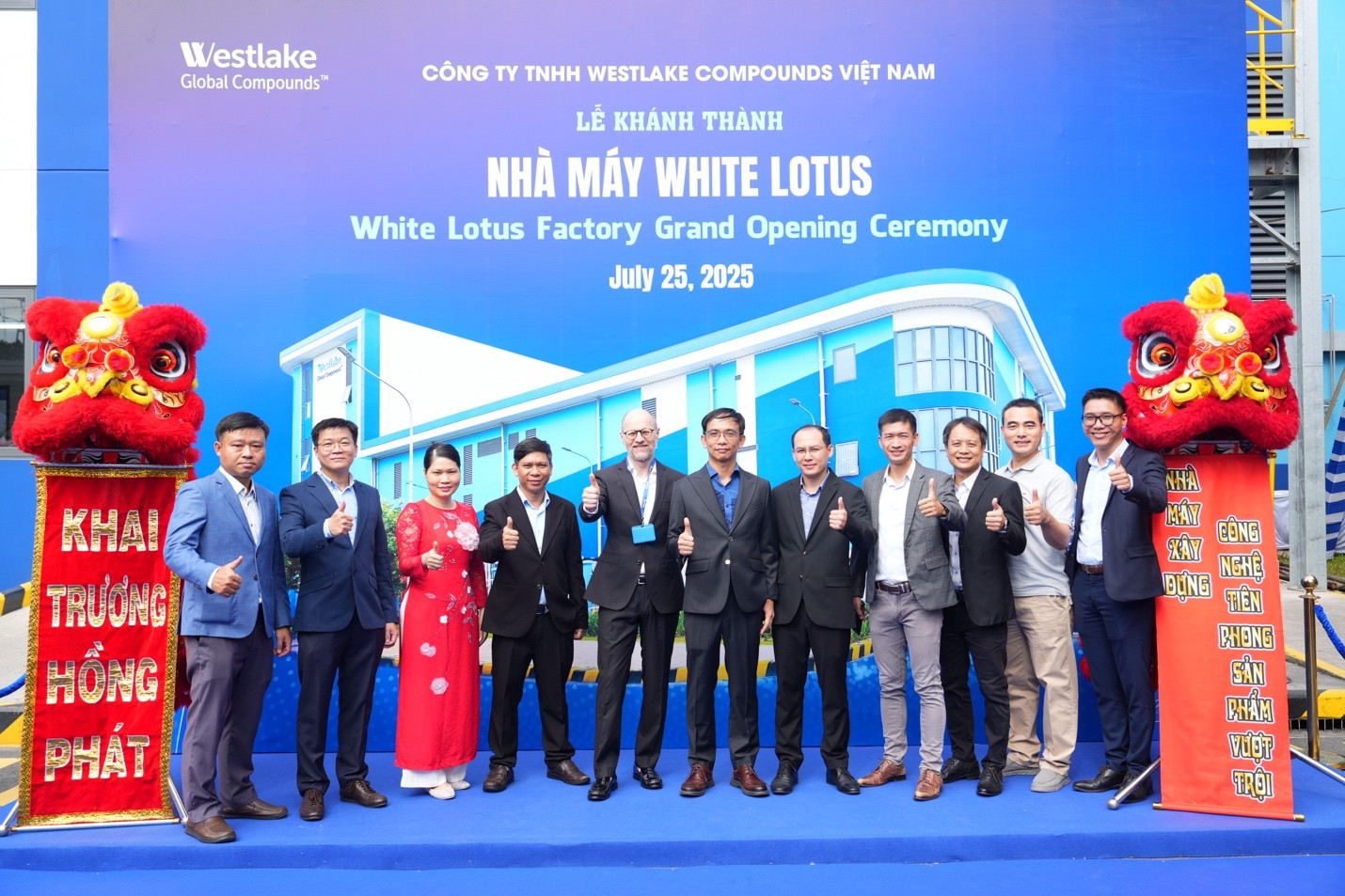 Westlake Compounds Vietnam inaugurates new factory in Dong Nai.