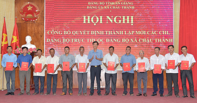 Announcing the decision to establish 49 party cells and party ...