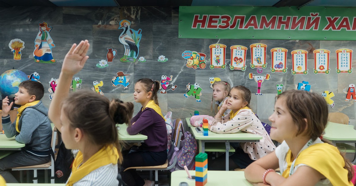 17,000 Ukrainian children start new school year underground