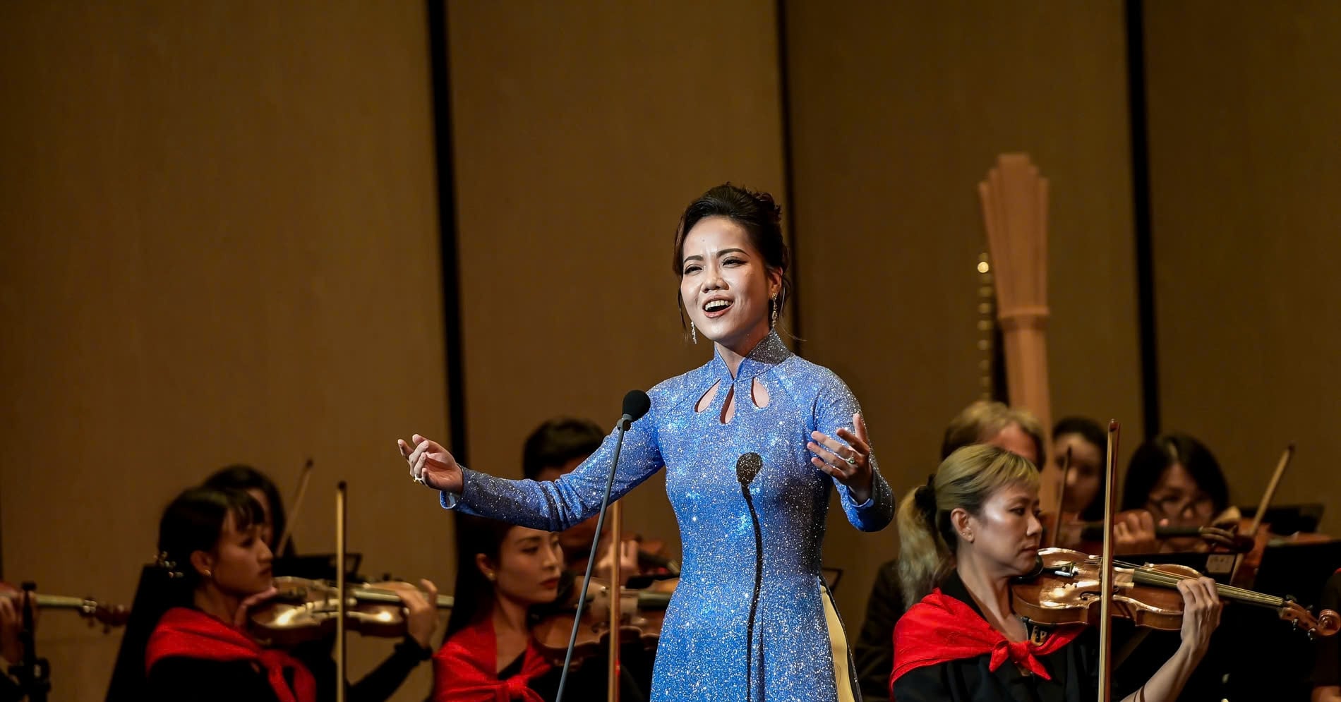 Meritorious Artist Pham Khanh Ngoc made a strong impression on the ...