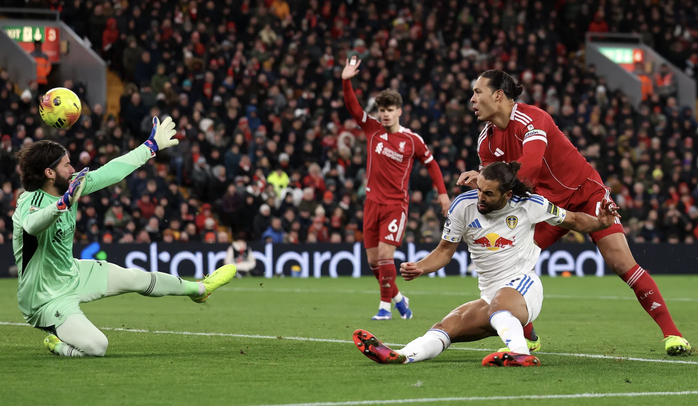 Liverpool were held to a draw by Leeds United, leaving Anfield ...