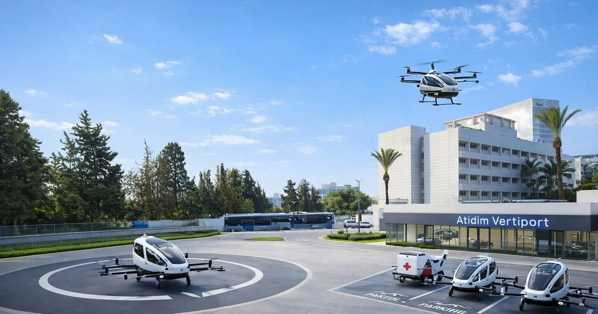 Israel builds its first landing pad for aircraft.