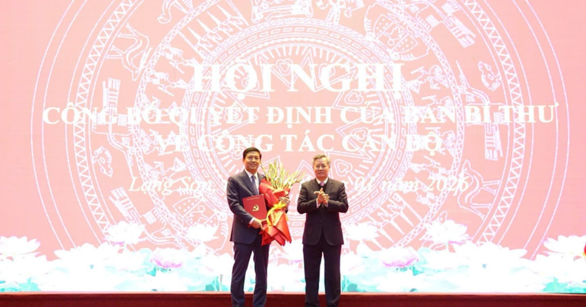 M. Vu Hoang Anh occupe le poste de secrétaire adjoint du comité provincial du parti de Lang Son.