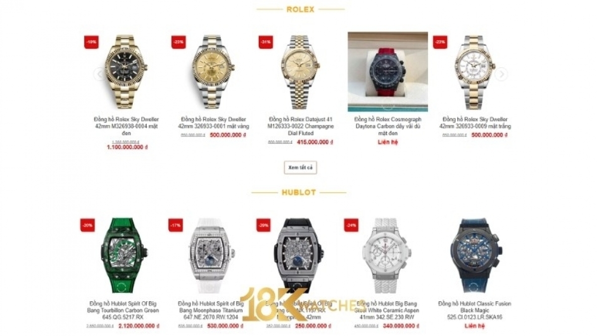 18K Watches VN - A brand selling authentic watches, established by ...
