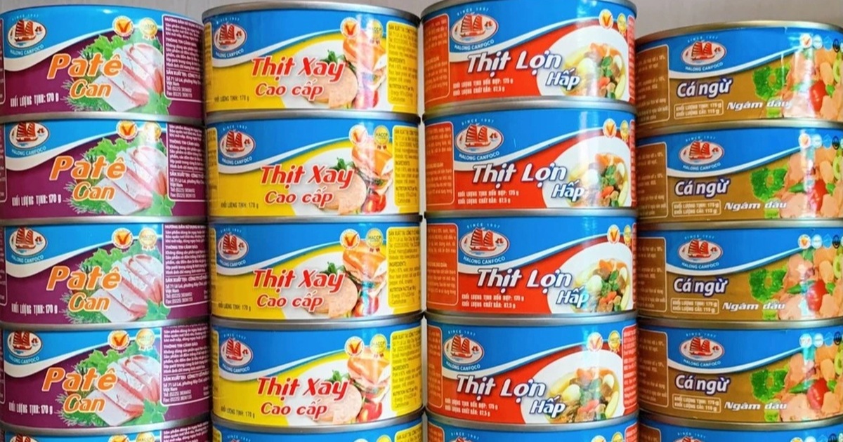 Besides Hai Phong lamppost pate, Ha Long Canned Goods also produces ...