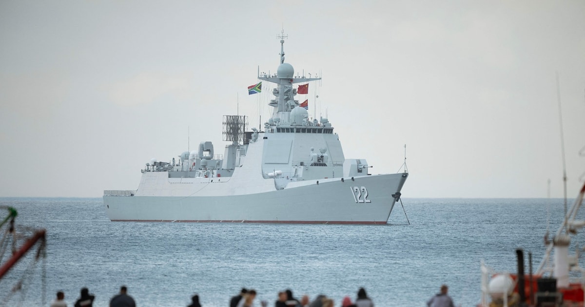 BRICS countries conduct naval exercises near South Africa.