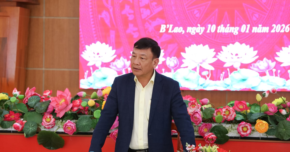 Deputy Secretary of the Lam Dong Provincial Party Committee Bui Thang ...