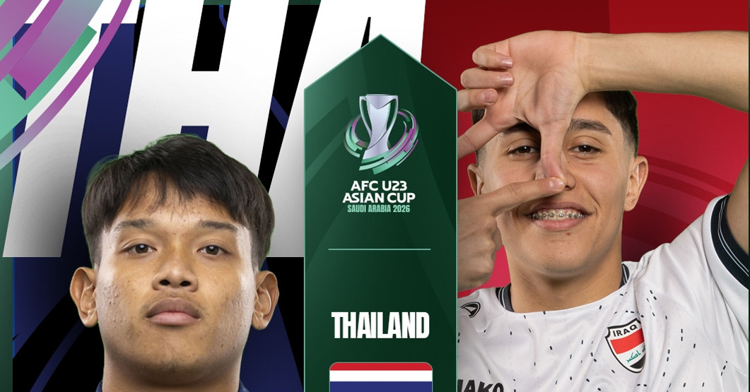 Live broadcast of the U23 Thailand vs U23 Iraq football match, AFC U23 ...