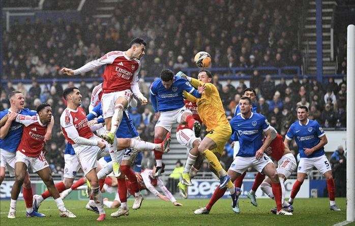 Martinelli a inscrit un triplé et Arsenal a battu Portsmouth pour se ...