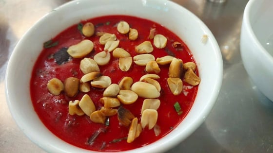 In critical condition after eating goat blood soup.