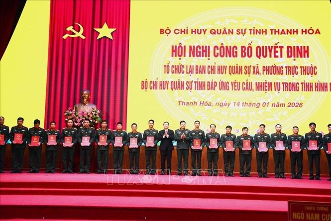 Thanh Hoa: 166 commanders appointed for commune and ward military ...