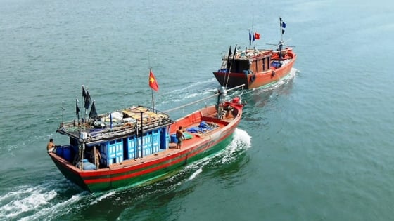 Automatic warning system when fishing vessels cross the 'red line'.