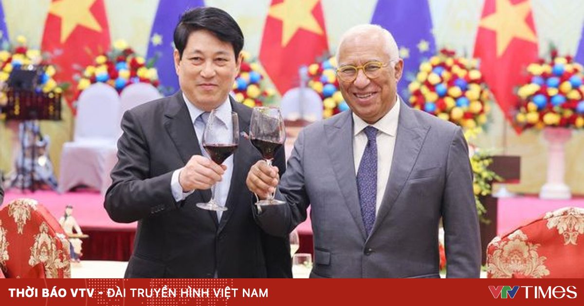 Le président Luong Cuong a offert une grande réception en l'honneur du ...