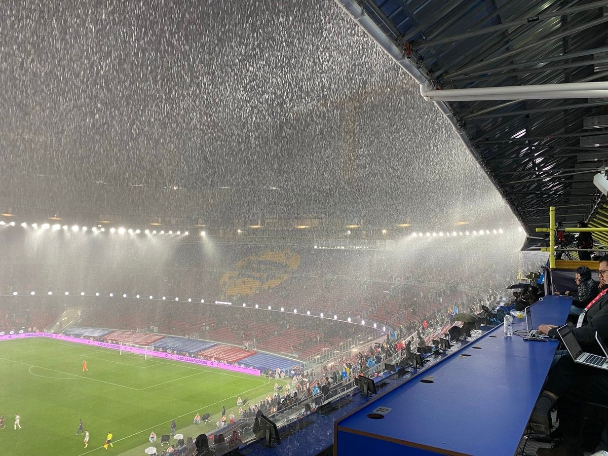 Camp Nou'da şok edici bir sahne.